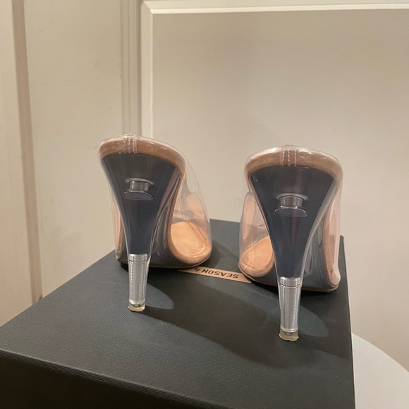 Yeezy | Shoes | Authentic Yeezy Season 4 Pvc Mule Heels Size 355 | Poshmark